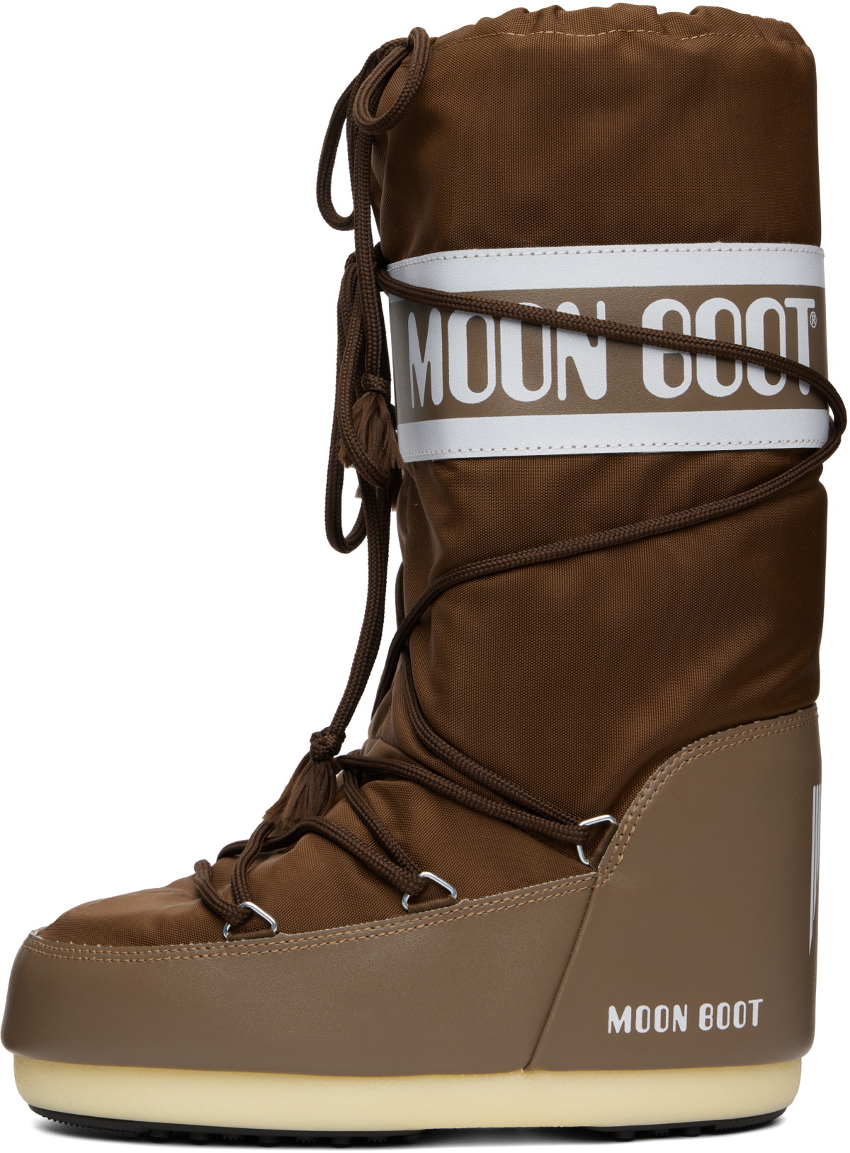 Moon Boot Brown Icon Nylon Boots Moon Boot