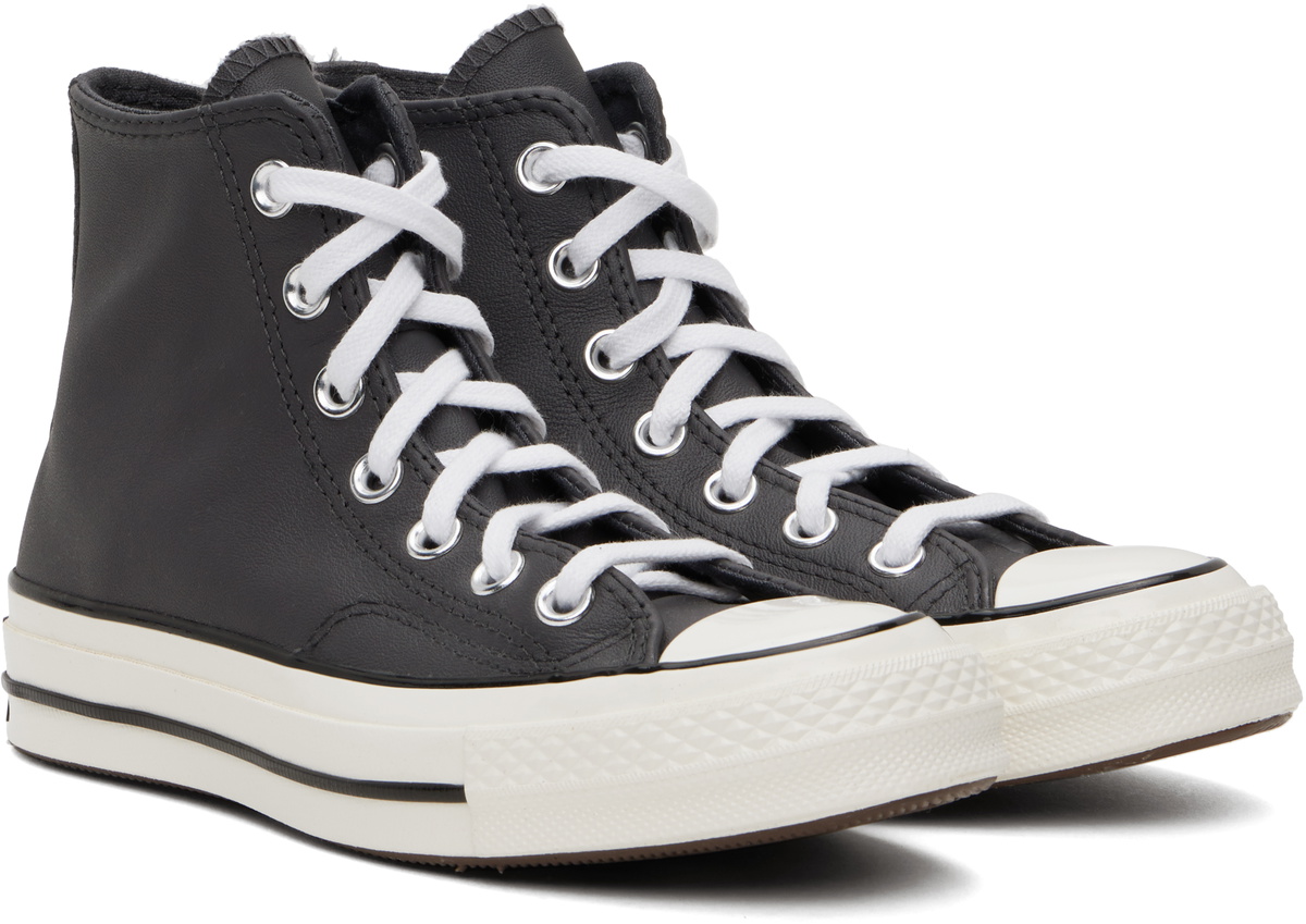 Converse Gray Chuck 70 Heritage Leather High Top Sneakers Converse