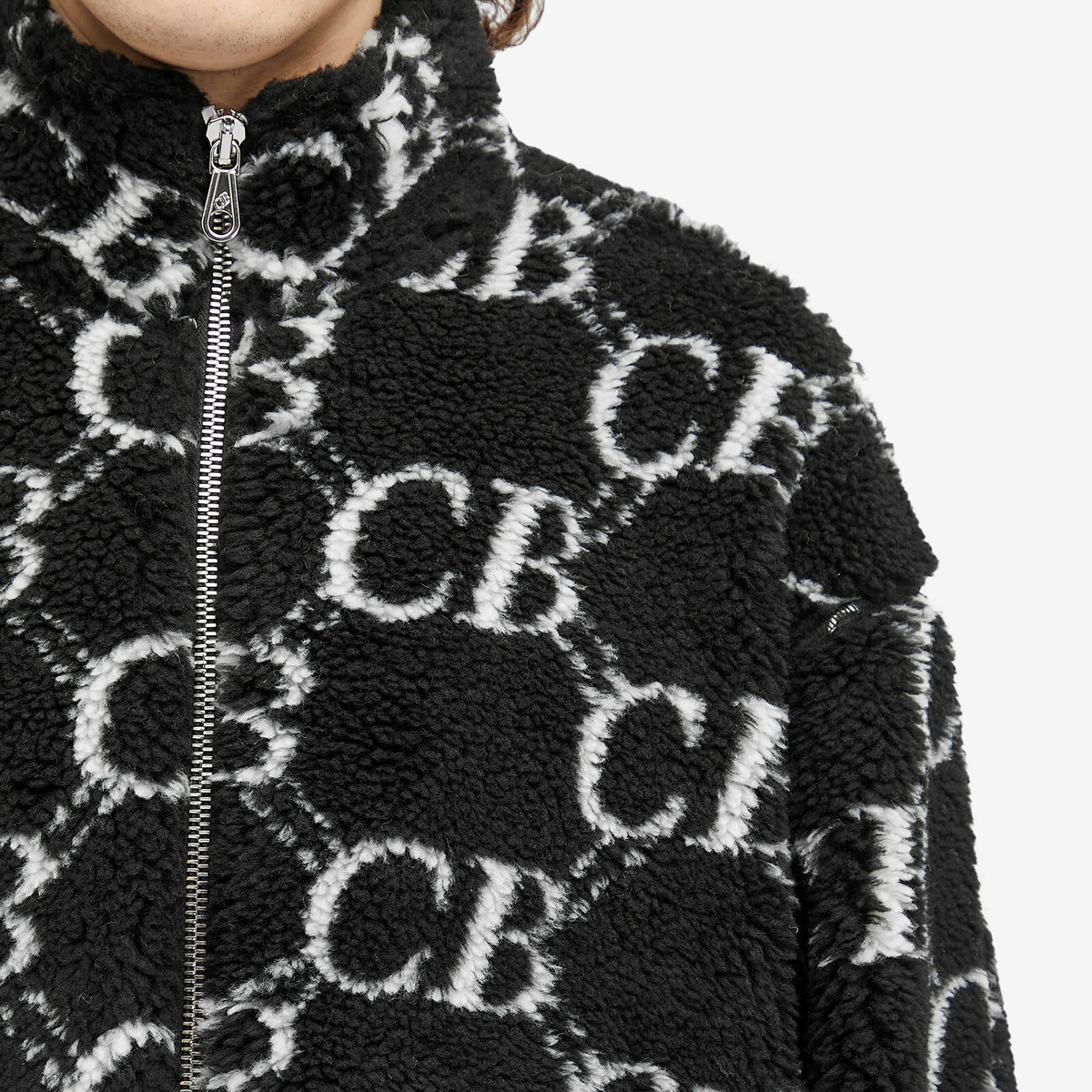 Cole Buxton Men's CB Monogram Fleece in Black Cole Buxton