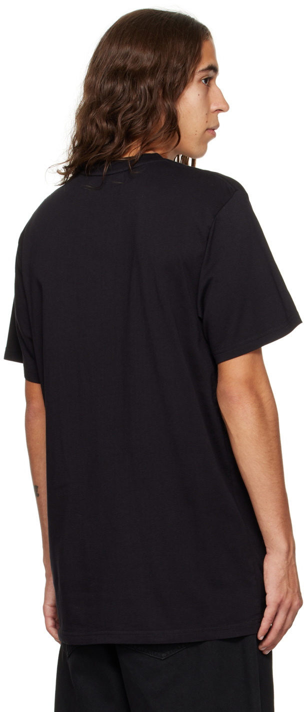 424 Black Embroidered T-Shirt 424