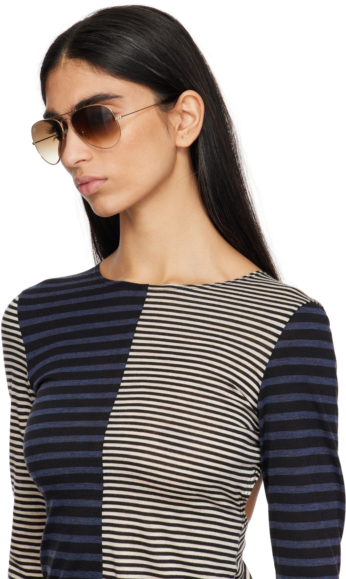Ray-Ban Gold Aviator Gradient Sunglasses Ray Ban