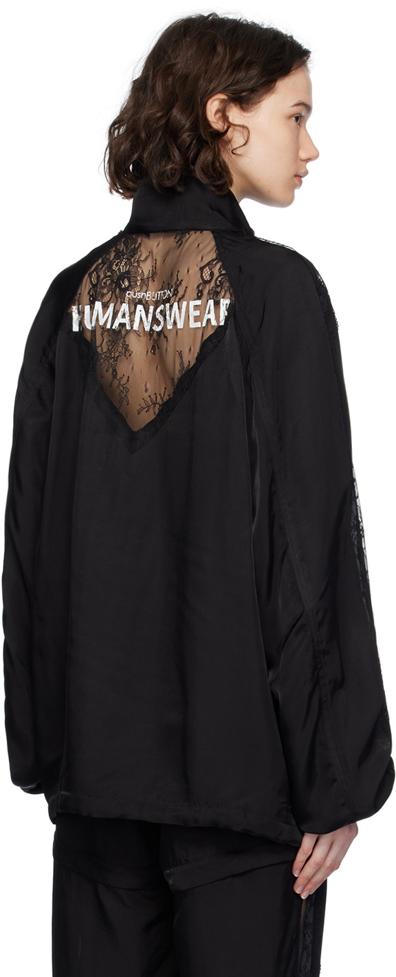 Pushbutton Black Lace Track Jacket Pushbutton