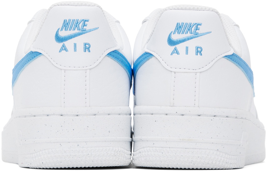 Nike White & Blue Air Force 1 '07 Sneakers Nike