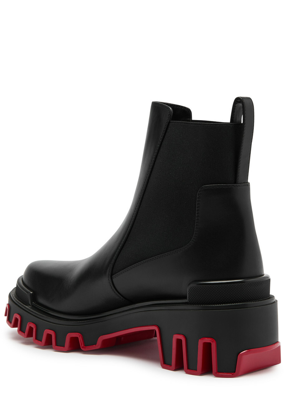 Christian Louboutin Marchacroche Dune Leather Chelsea Boots Black ...