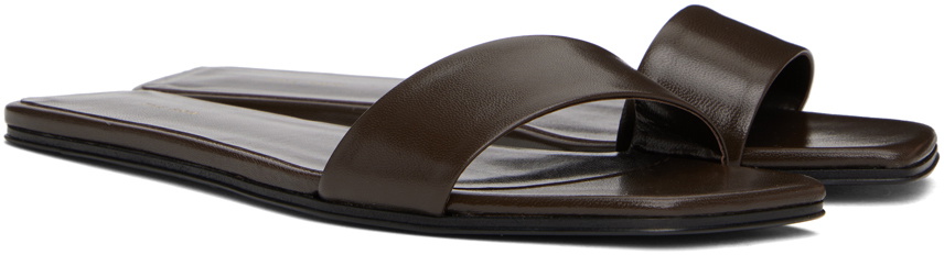 The Row Brown Chocolate Sandals The Row