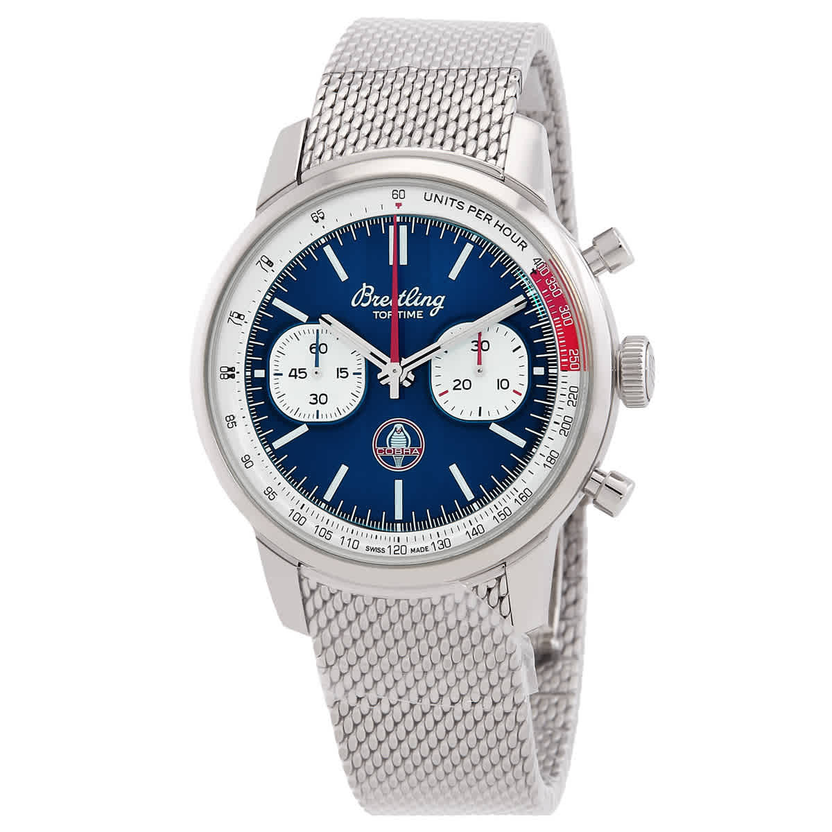 Breitling Top Time B01 Shelby Cobra Chronograph Automatic Blue Dial ...