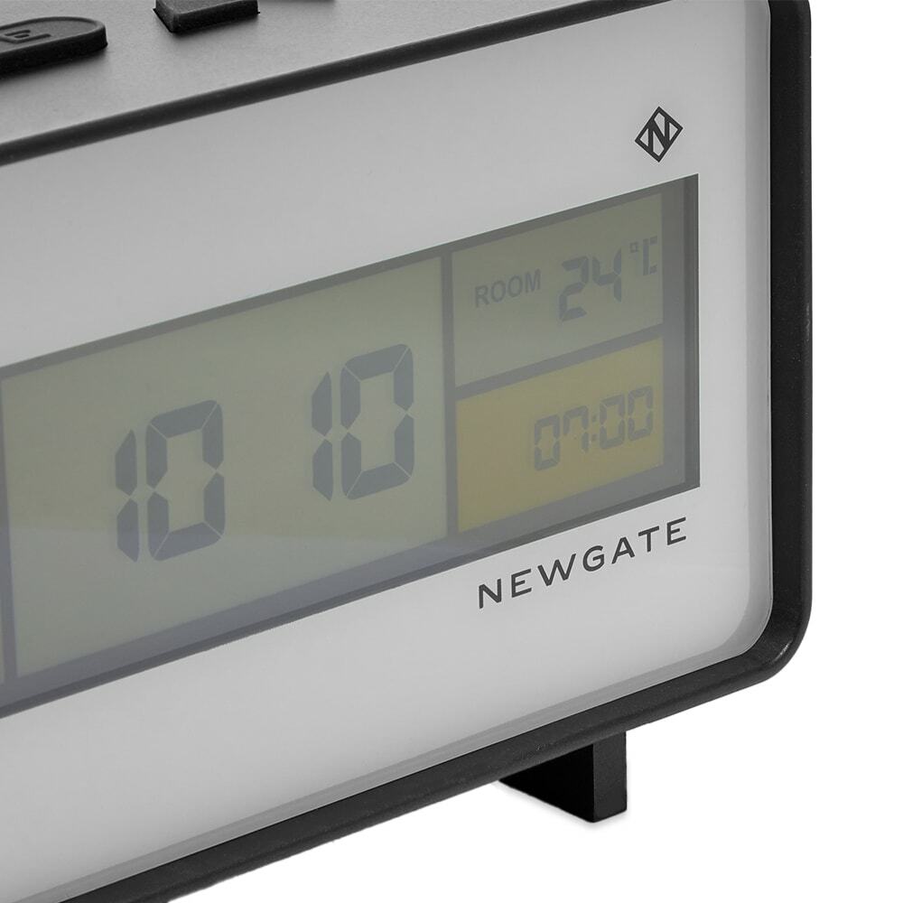 Newgate Clocks Futurama LCD Digital Alarm Clock in White Newgate Clocks