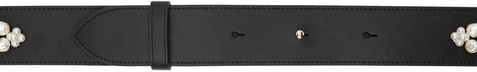Simone Rocha Black Leather Embellished Belt Simone Rocha