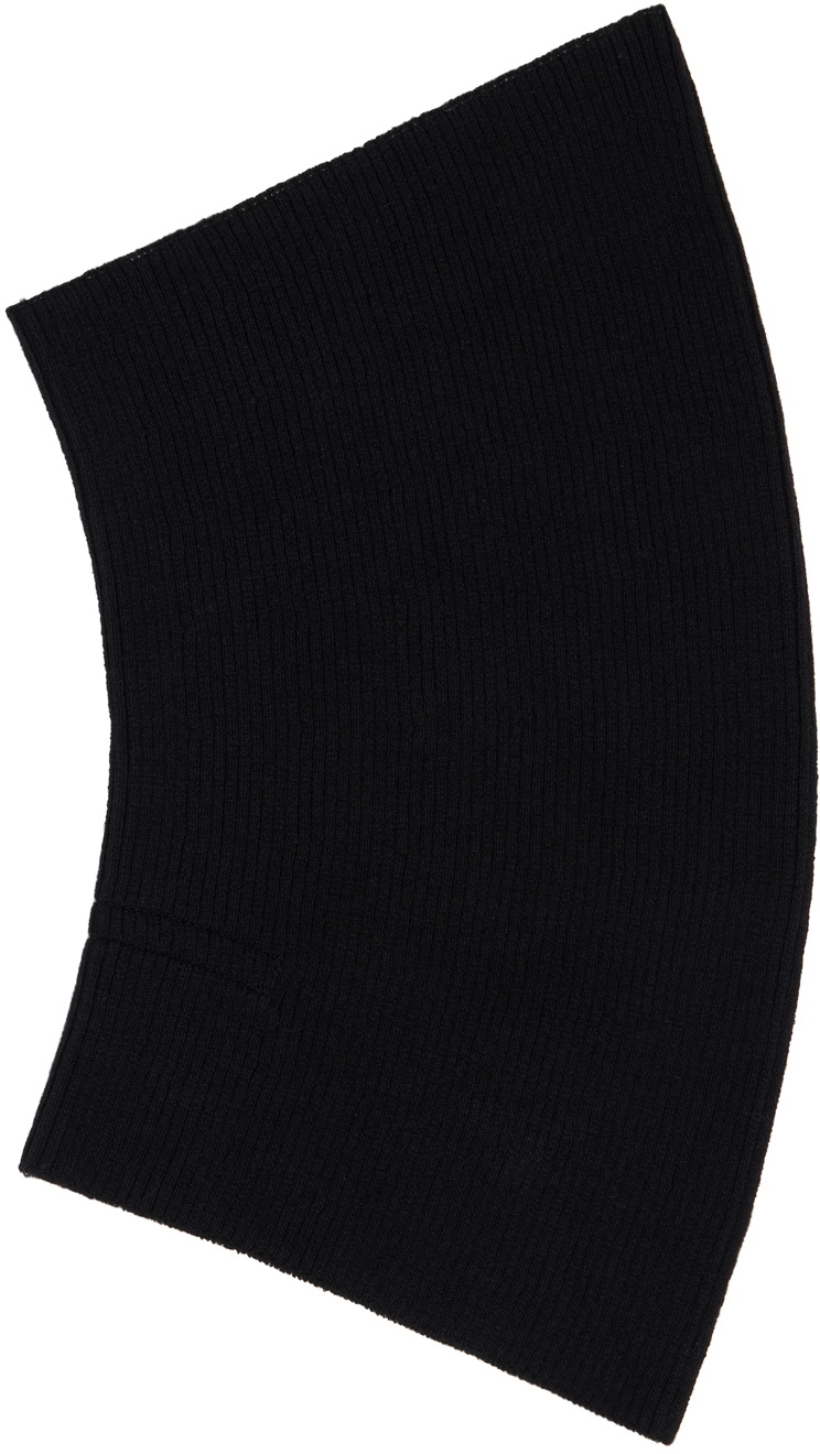 Julius Black Curved Tube Scarf Julius