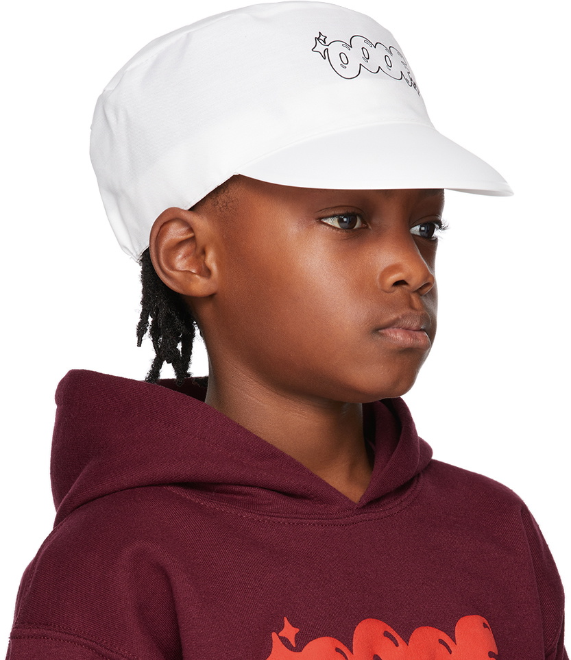 OOOF SSENSE Exclusive Kids White Painter Cap OOOF