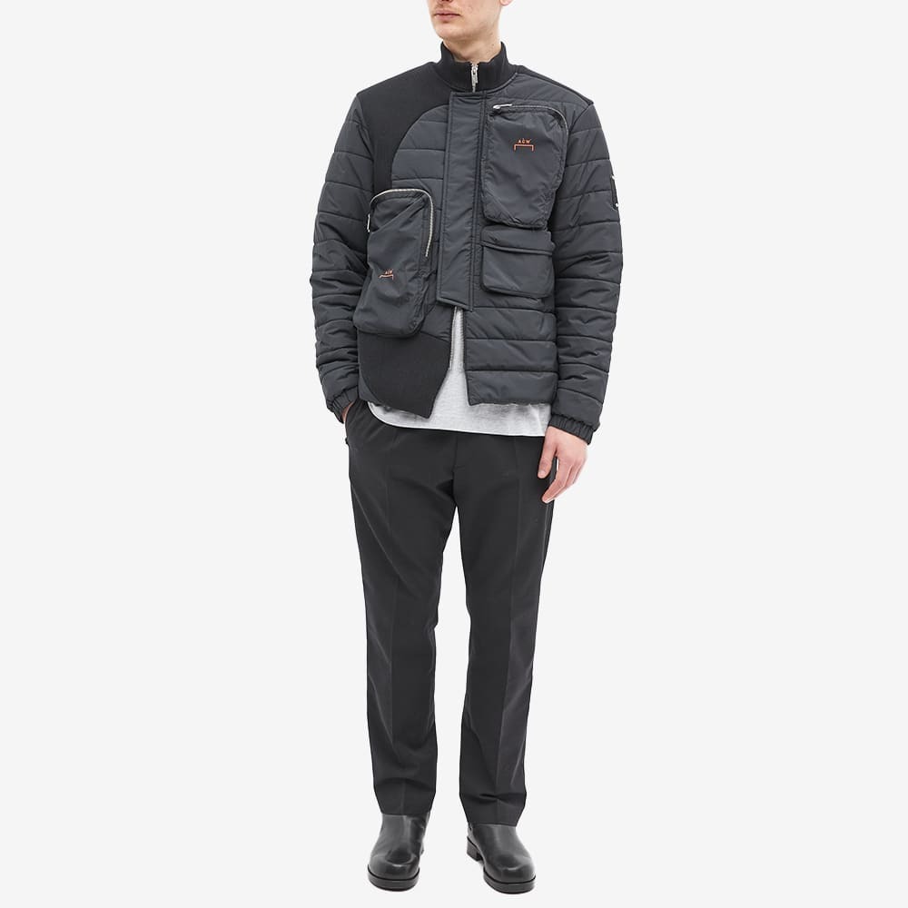 A-COLD-WALL* Men's Asymmetric Padded Jacket in Black A-Cold-Wall*