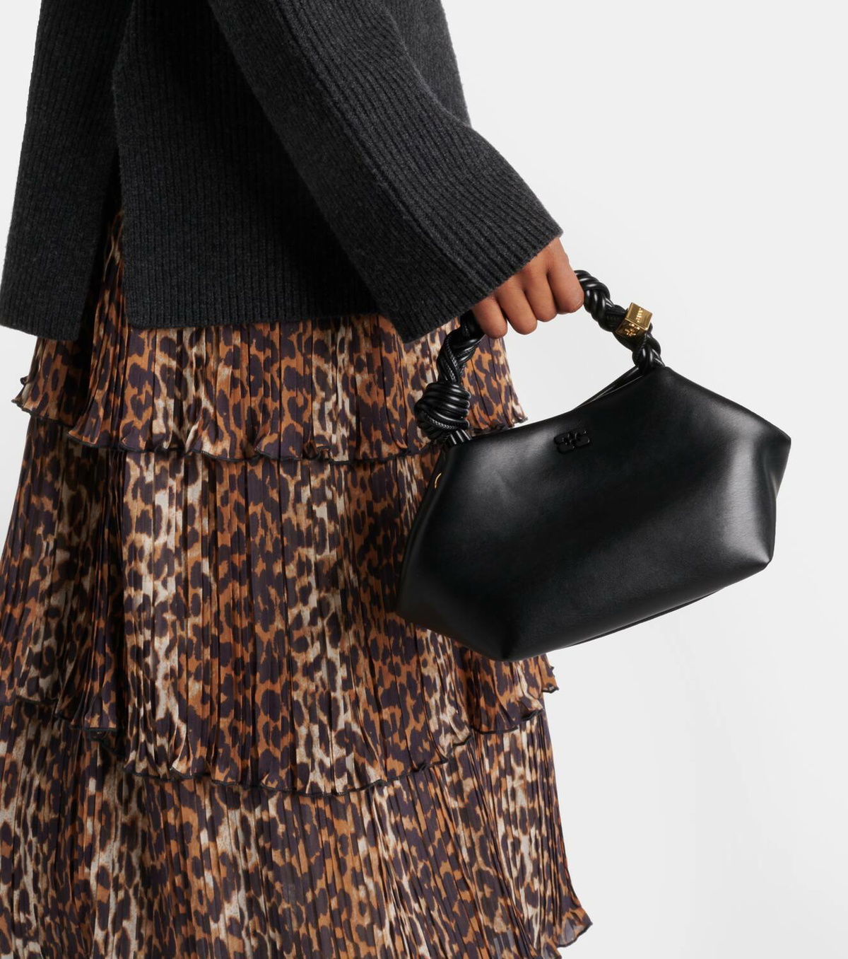 Ganni Bou Small leather shoulder bag GANNI