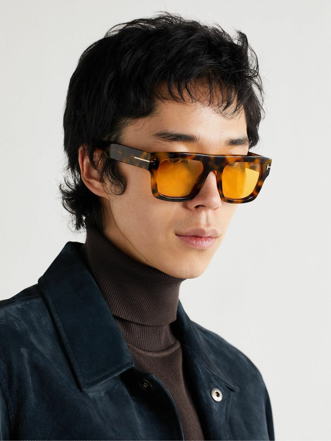 TOM FORD - Square-Frame Tortoiseshell Acetate Sunglasses TOM FORD