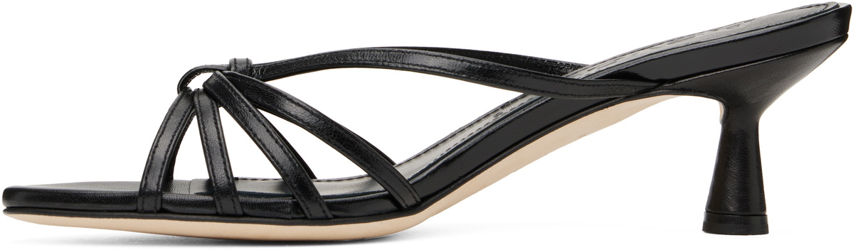 Aeyde Black Abby Leather Mules Aeyde