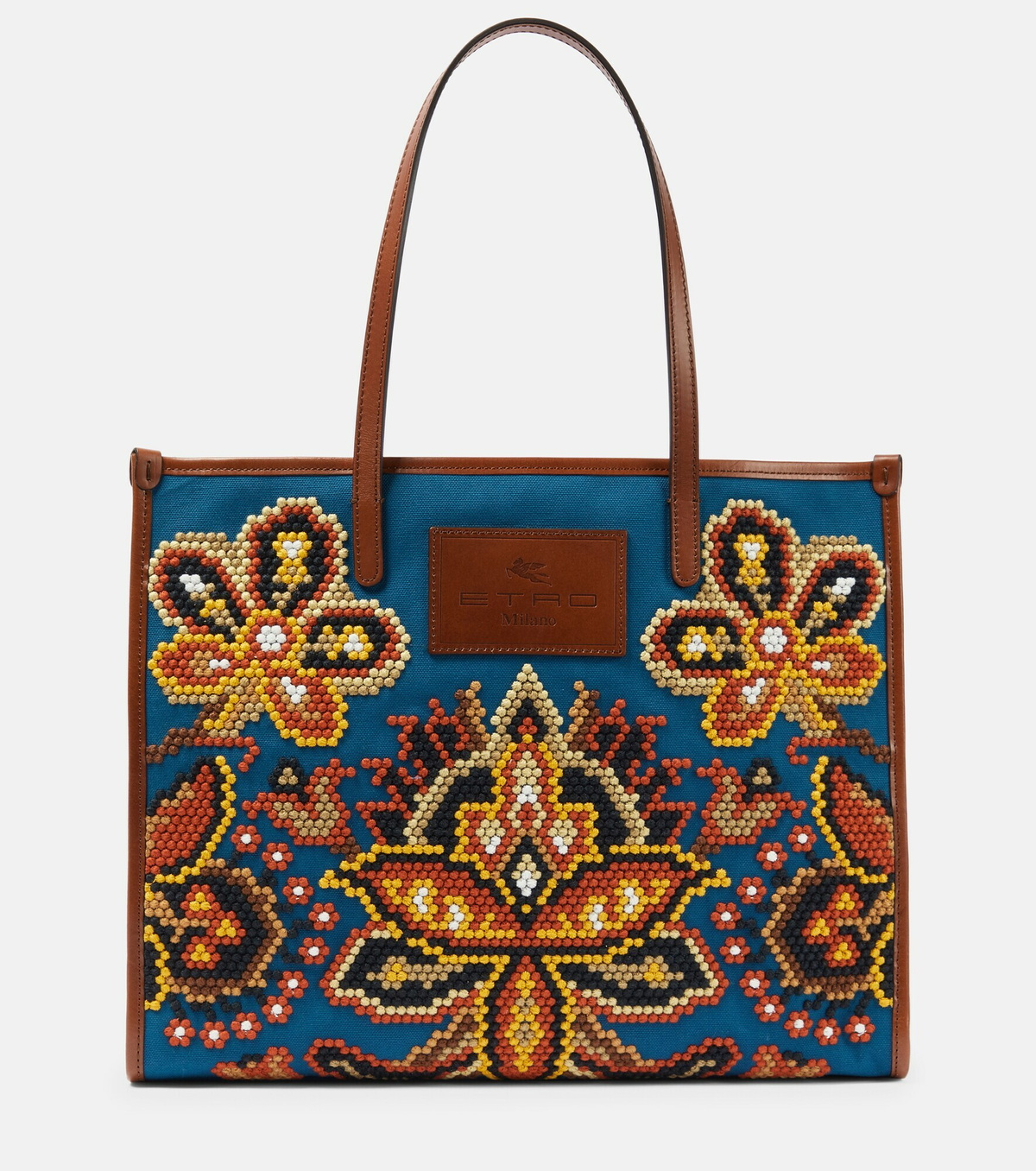 Etro - Globetrotter Medium embroidered tote Etro