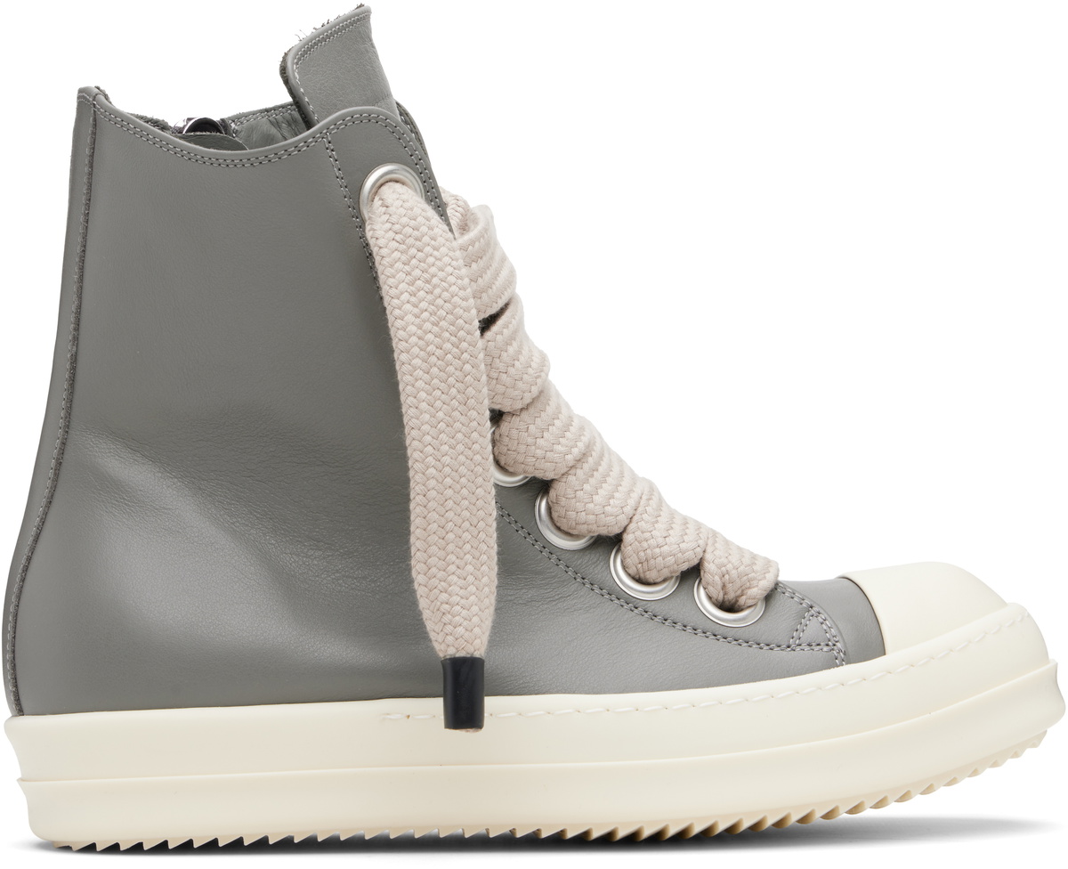 Rick Owens Gray Temple Jumbolace Sneakers Rick Owens