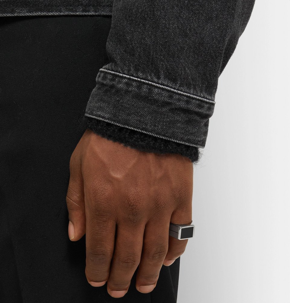 Givenchy - Silver-Tone and Enamel Ring - Silver Givenchy