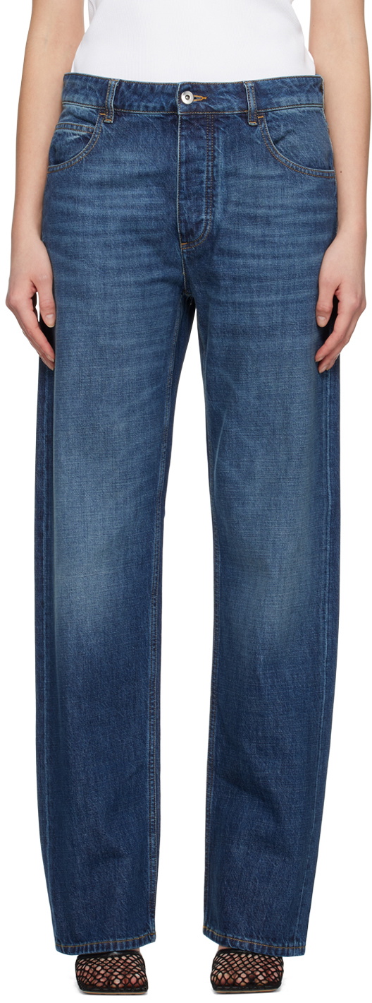 Bottega Veneta Blue Boyfriend Fit Jeans Bottega Veneta