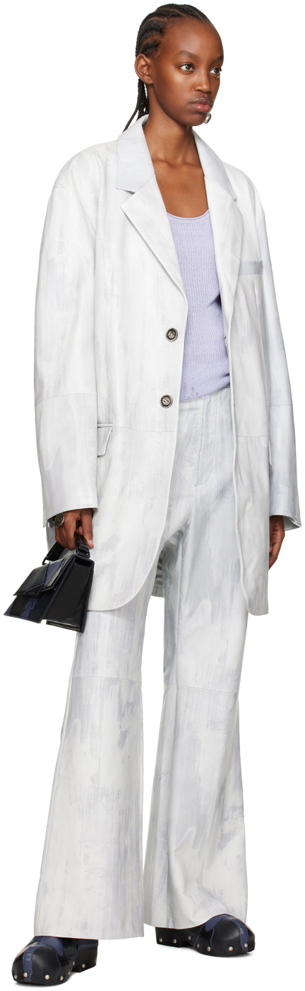 Acne Studios SSENSE Exclusive Black & Blue Bloggi's Clogs Acne Studios