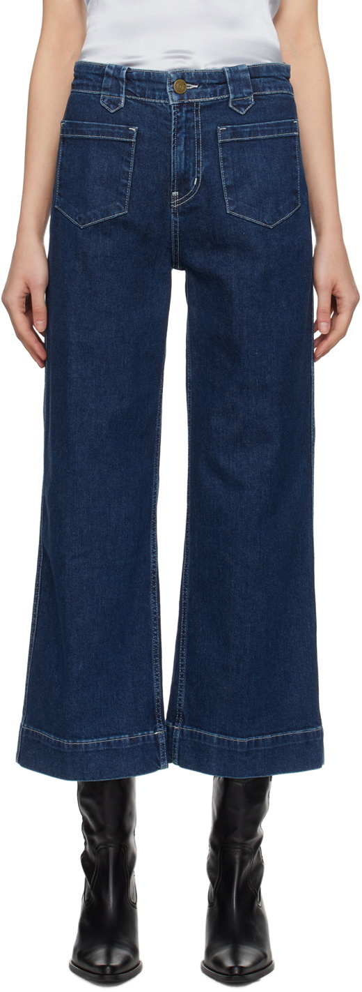 FRAME Navy Utility Jeans Frame Denim