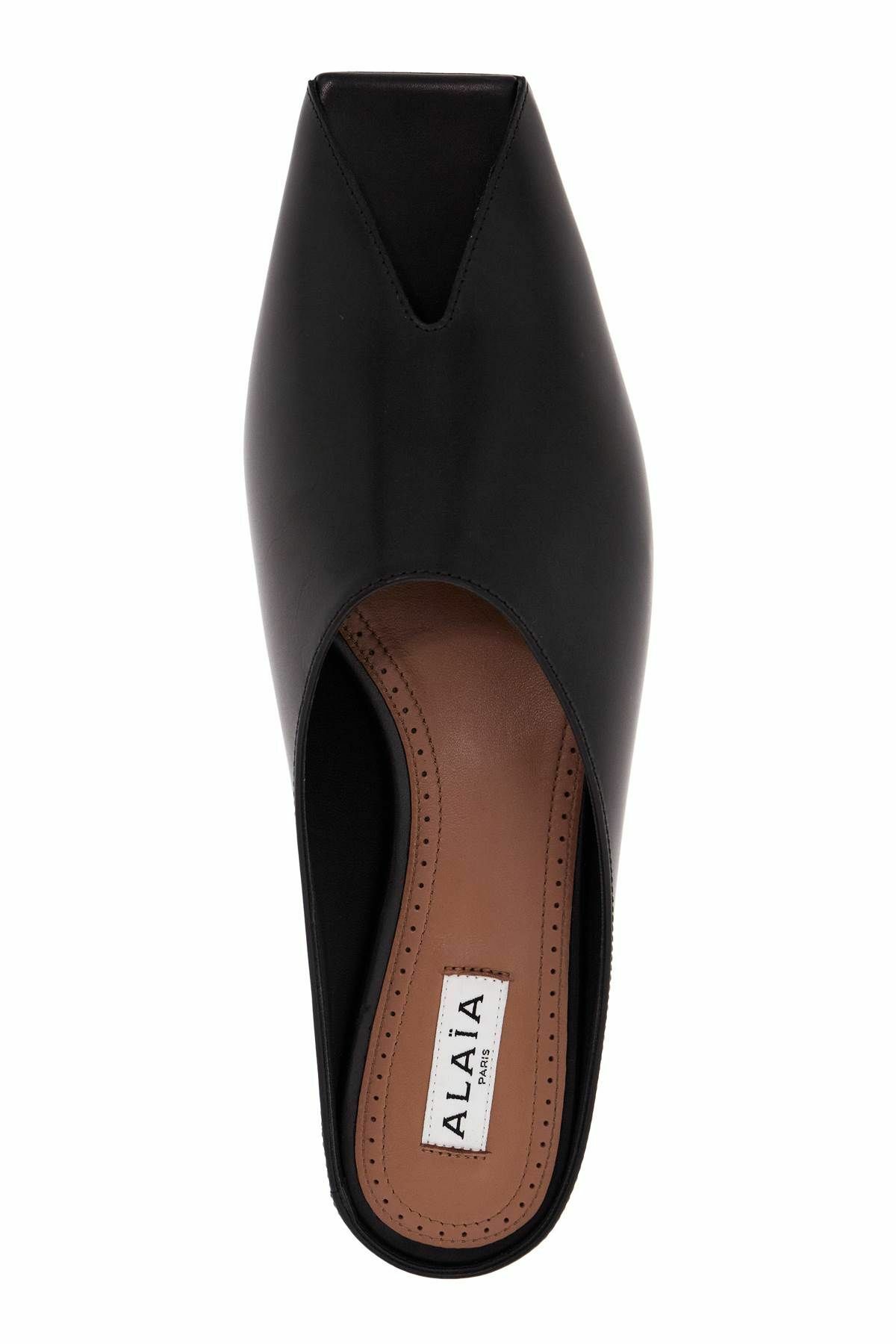 ALAIA spike flat mules Black ALAÏA