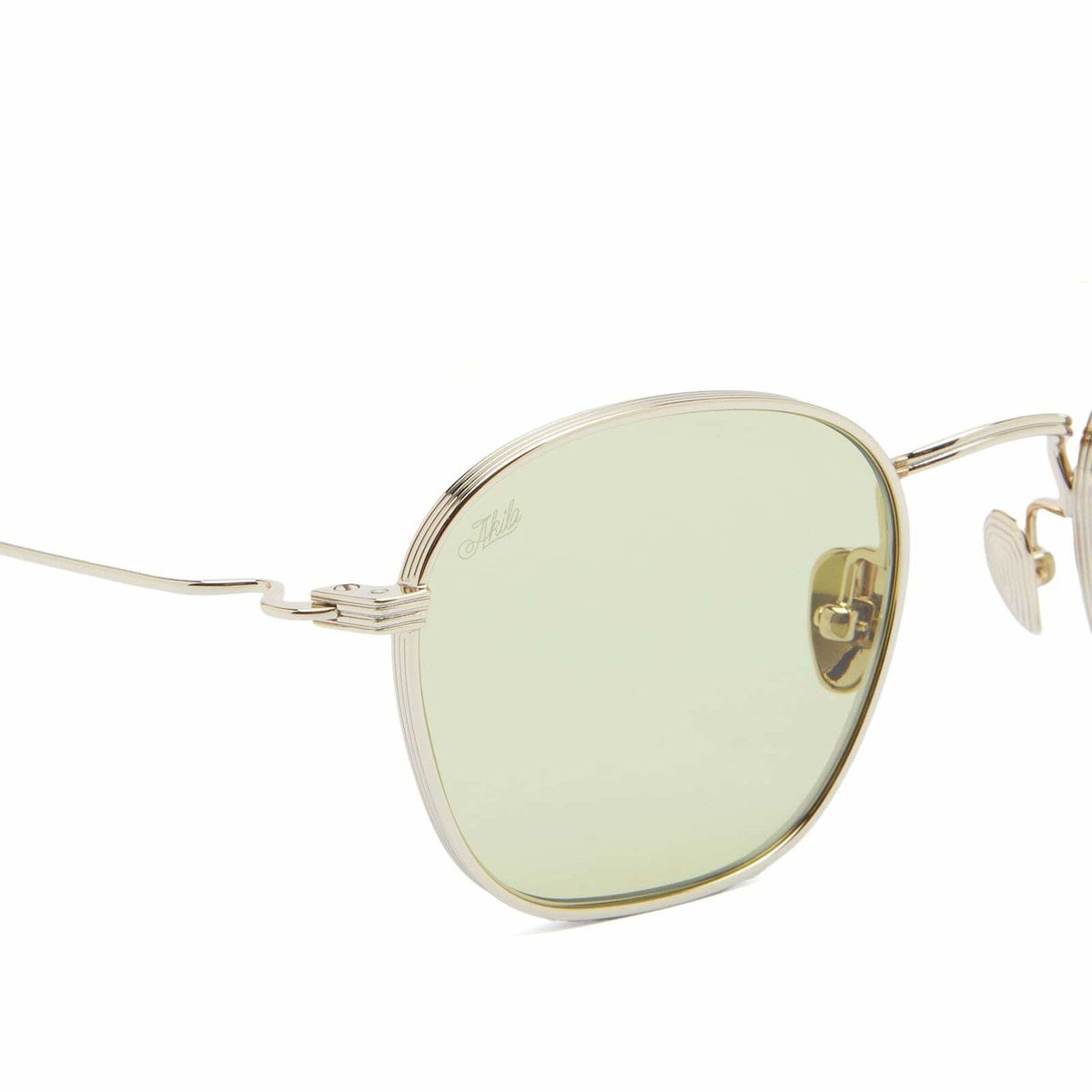 AKILA Osiris Sunglasses in Gold/Light Green AKILA