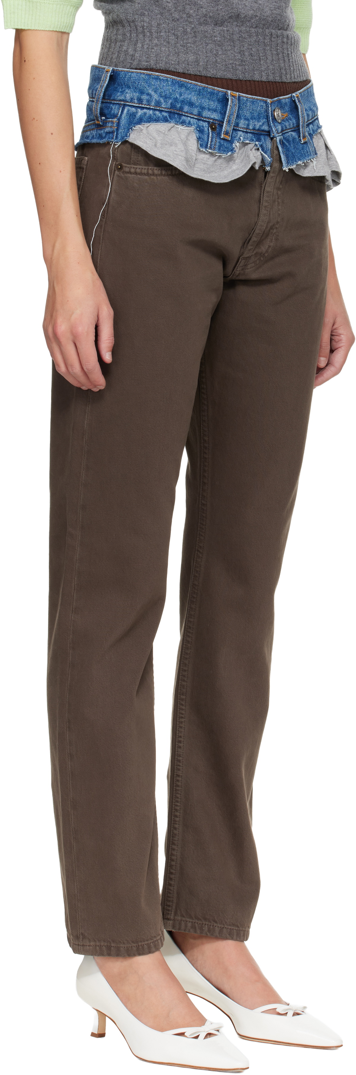 August Barron Brown Double Jeans