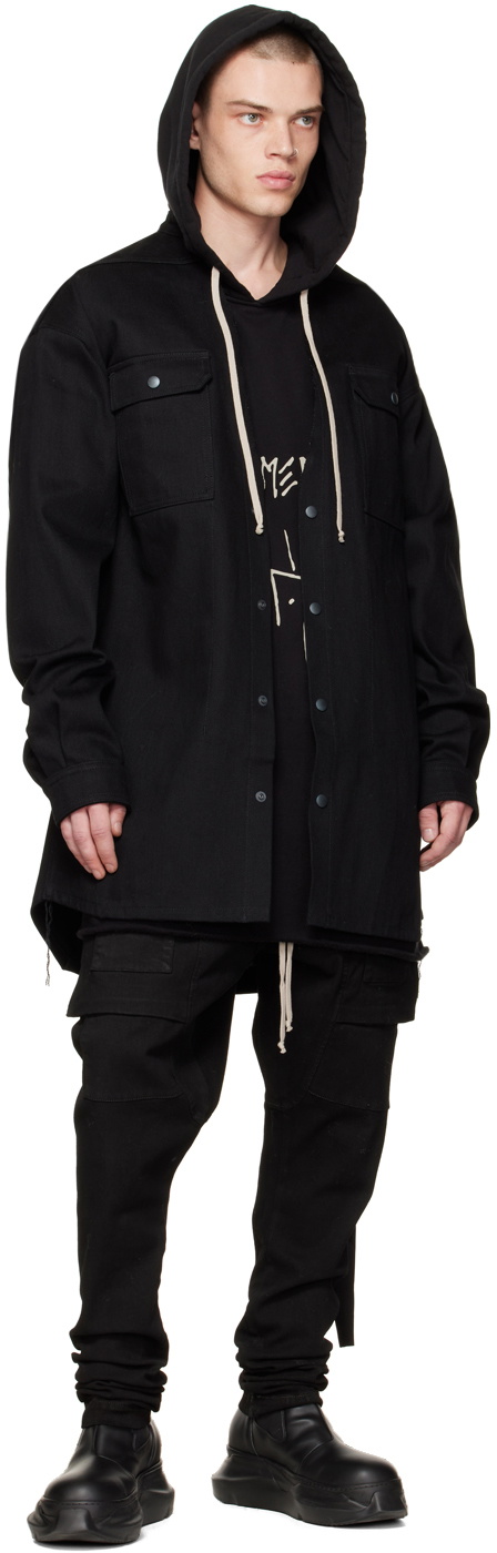 Rick Owens Drkshdw Black Creatch Cargo Pants Rick Owens Drkshdw