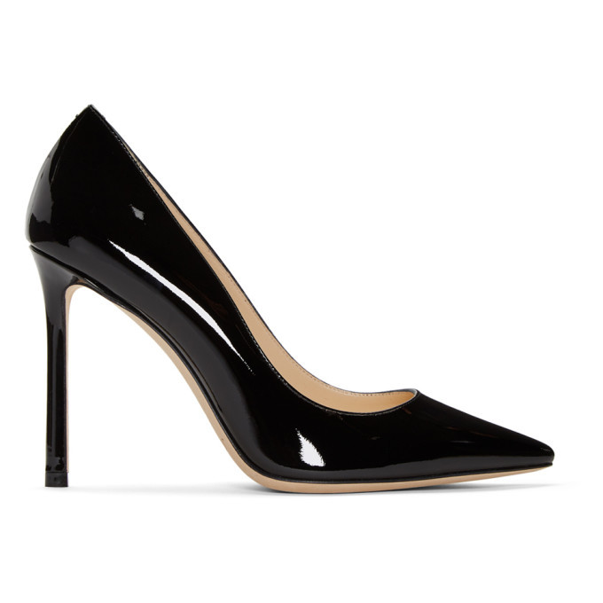 Jimmy Choo Black Patent Romy 100 Heels Jimmy Choo