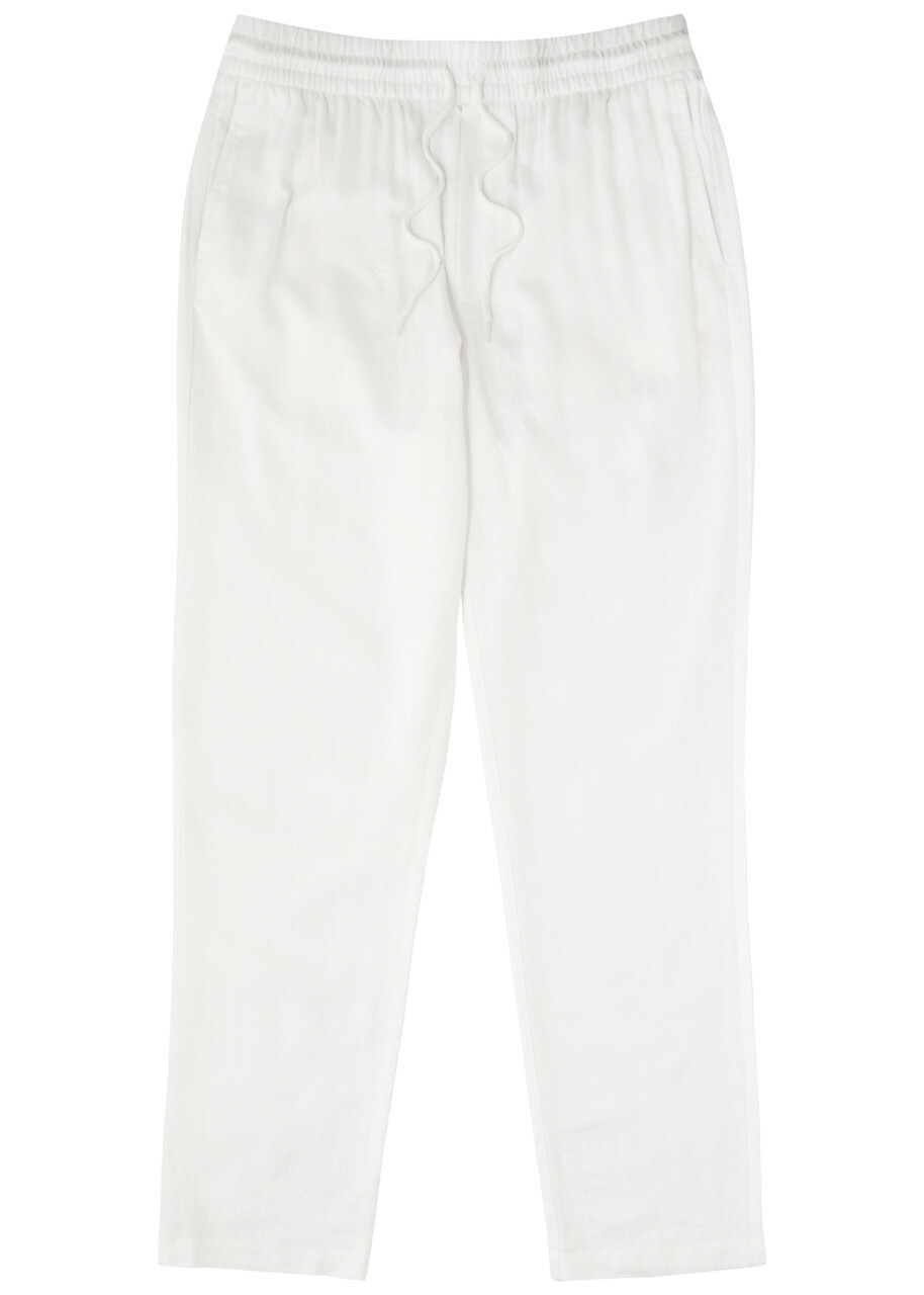 Les Deux Patrick Tapered Linen-blend Trousers Ecru Les Deux