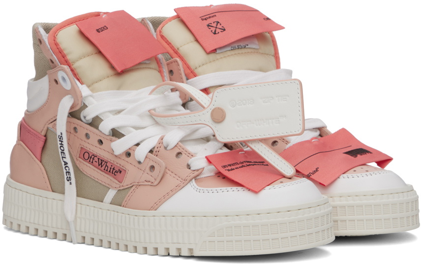 Off-White Pink & Beige 3.0 Off Court Sneakers Off-White