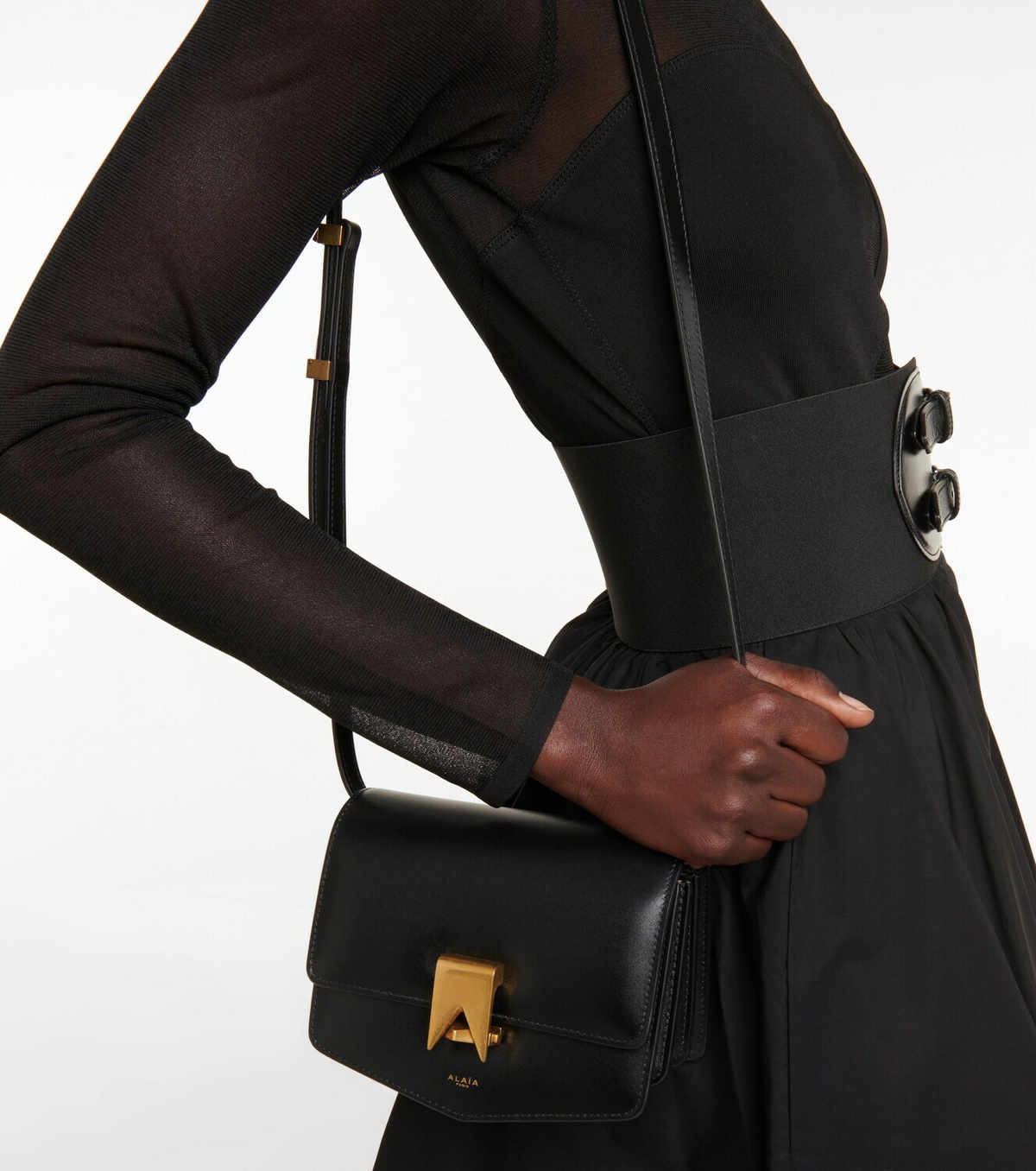 Alaïa Le Papa Small leather crossbody bag ALAÏA