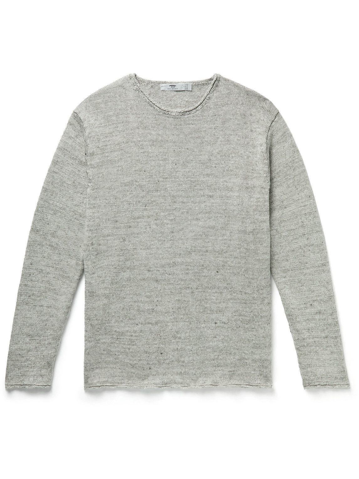 Inis Meáin - Donegal Linen Sweater - Gray Inis Meáin