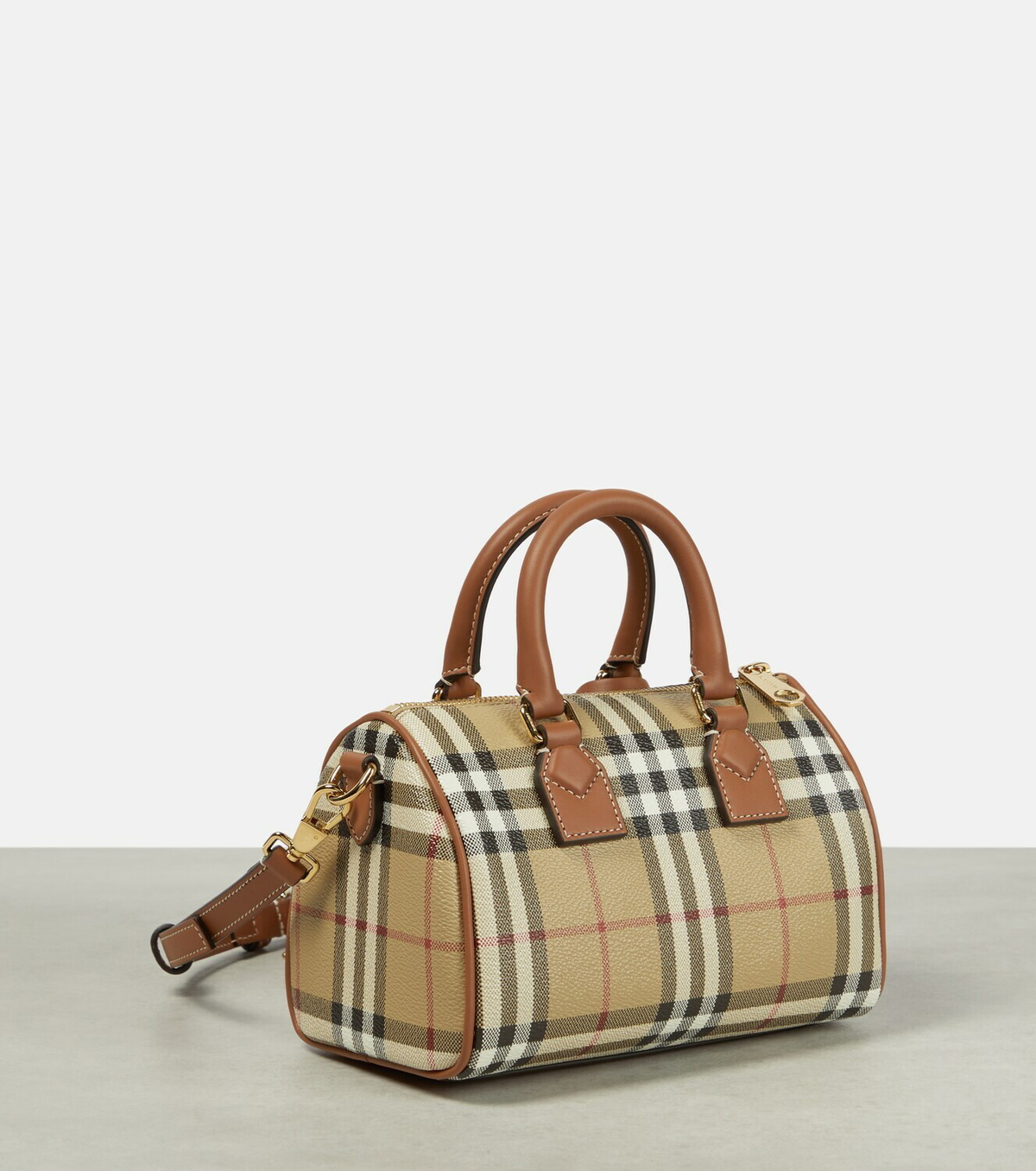 Burberry Burberry Check Mini canvas tote bag Burberry