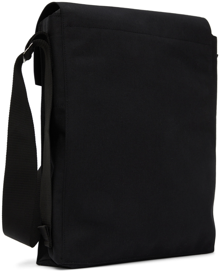 Comme des Garçons Homme Plus Black Nylon Canvas Buckle Messenger Bag ...