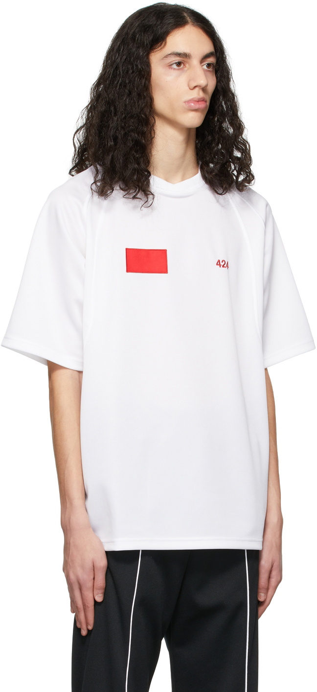 424 White Square Logo T-Shirt 424