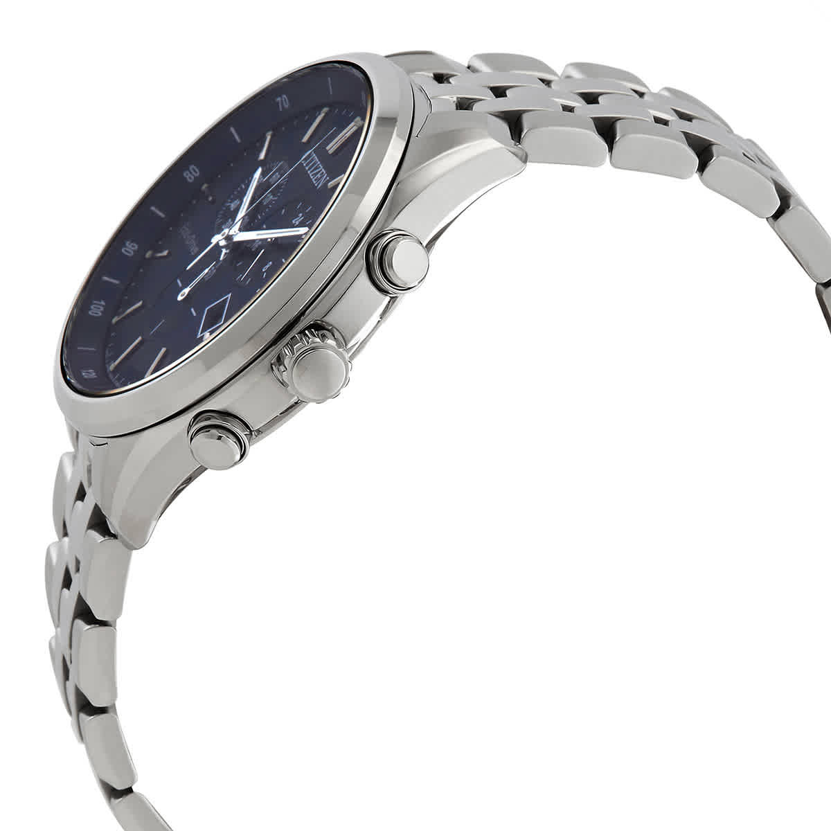 Citizen Eco-Drive Chronograph Blue Dial Mens Watch AT2140-55L Citizen