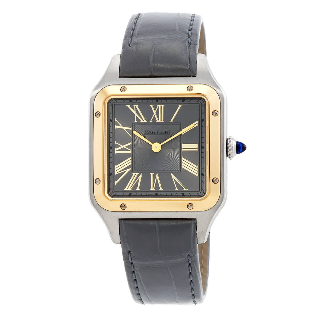 Cartier Santos-Dumont Quartz Gray Dial Unisex Watch W2SA0028 Cartier