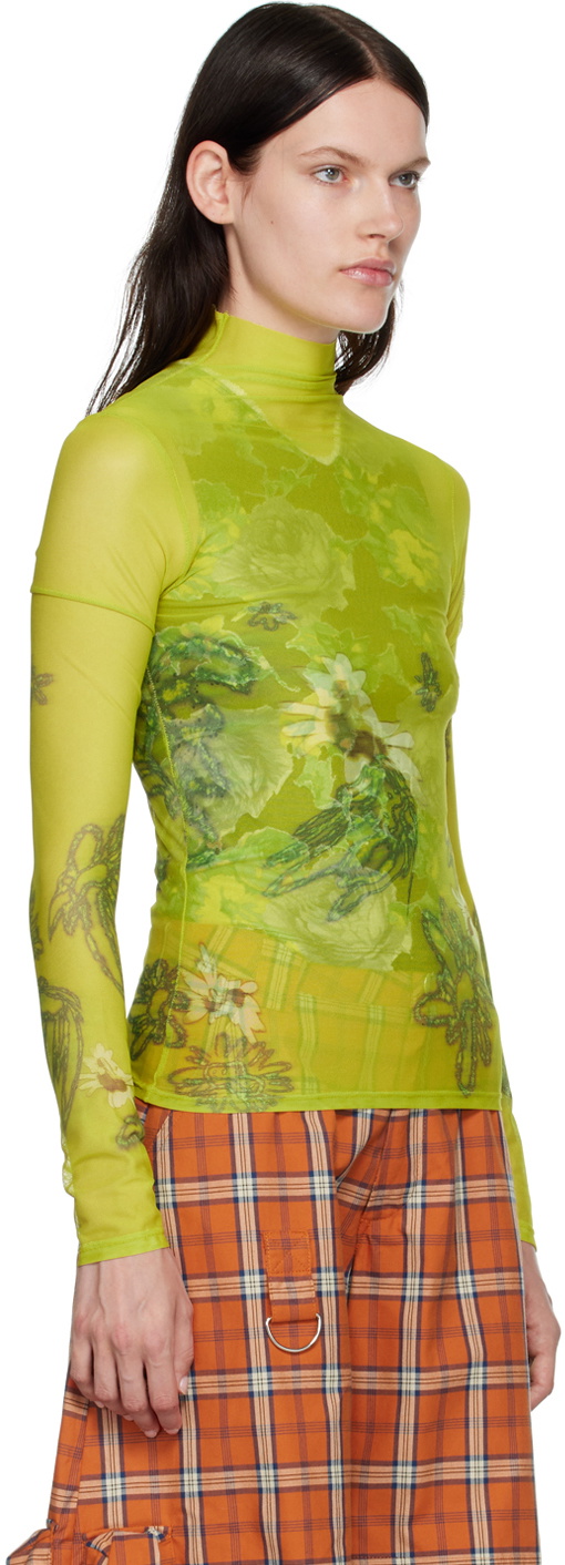 Collina Strada Green Cardio Nova Turtleneck Collina Strada