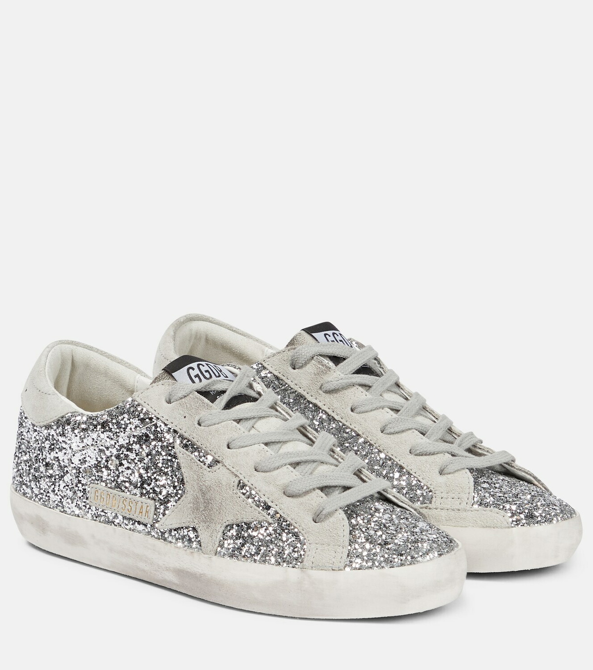 Golden Goose Super-Star glitter suede sneakers Golden Goose Deluxe Brand