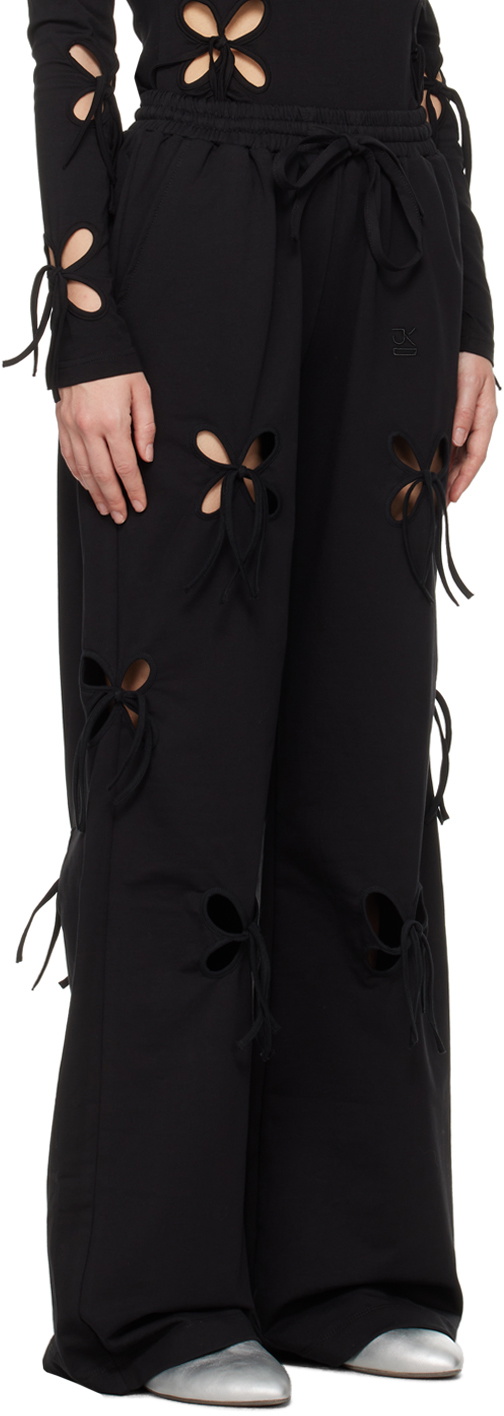 J.Kim Black Petal Lounge Pants J.KIM