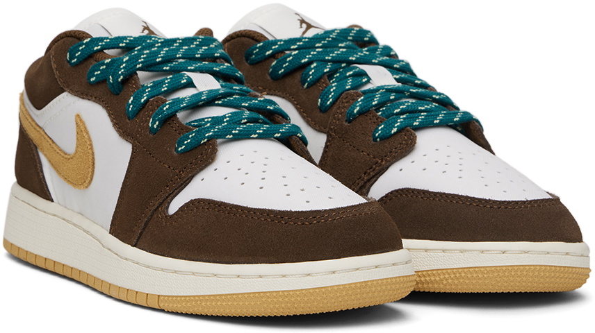 Nike Jordan Kids Brown Air Jordan 1 Low SE Big Kids Sneakers Nike ...