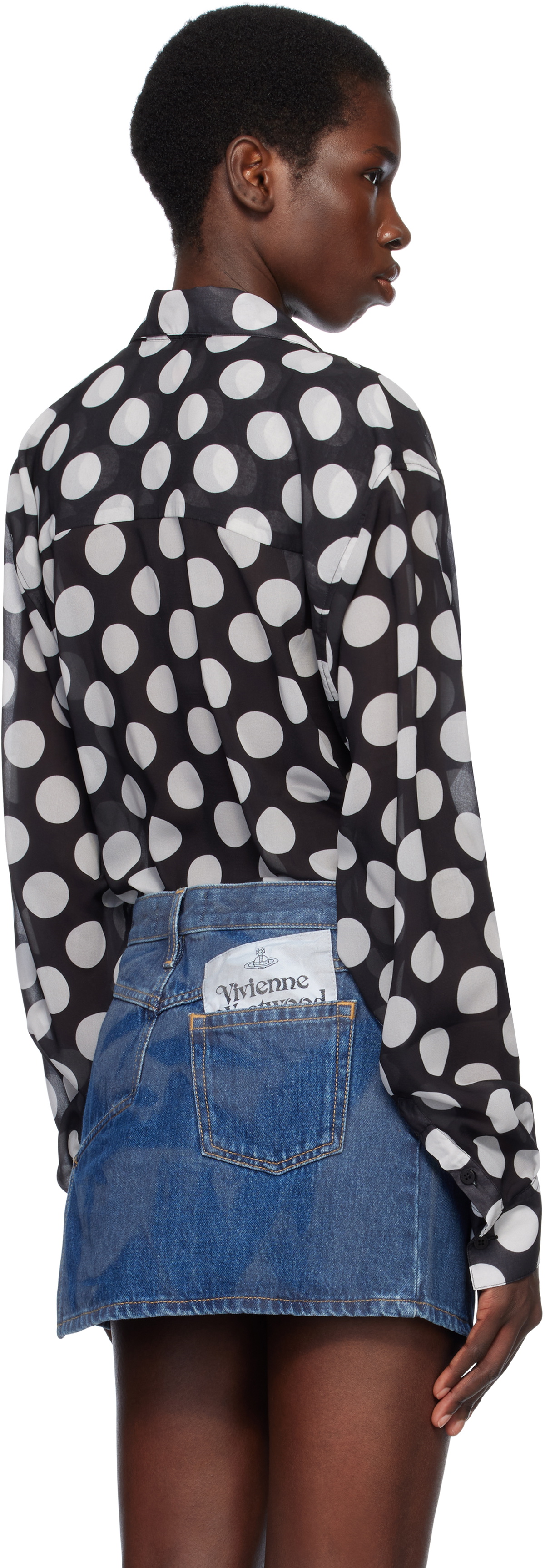 Charles Jeffrey LOVERBOY Black & White Hug Blouse Charles Jeffrey Loverboy