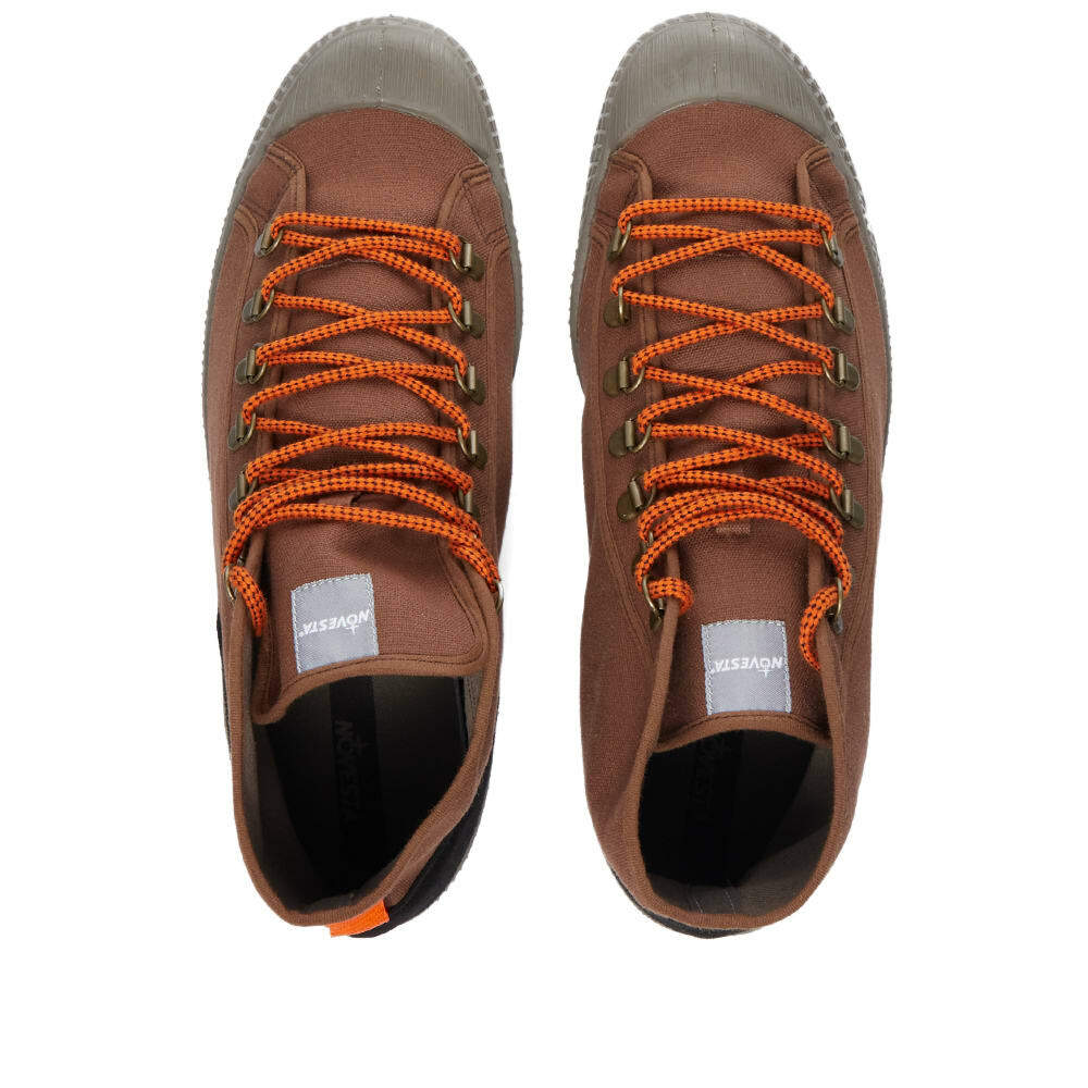 Novesta Men's Star Dribble Trampka Sneakers in Brown/Grey Novesta