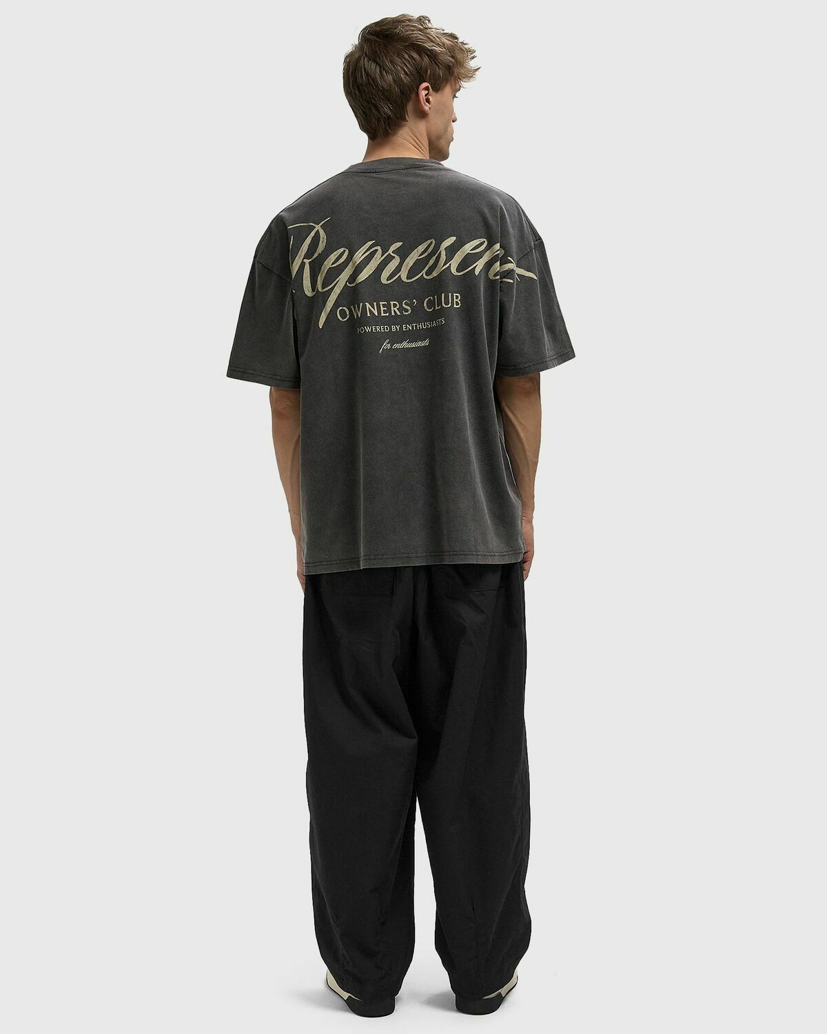 Represent Represent Owners Club Script TEE Grey Mens Shortsleefe Represent