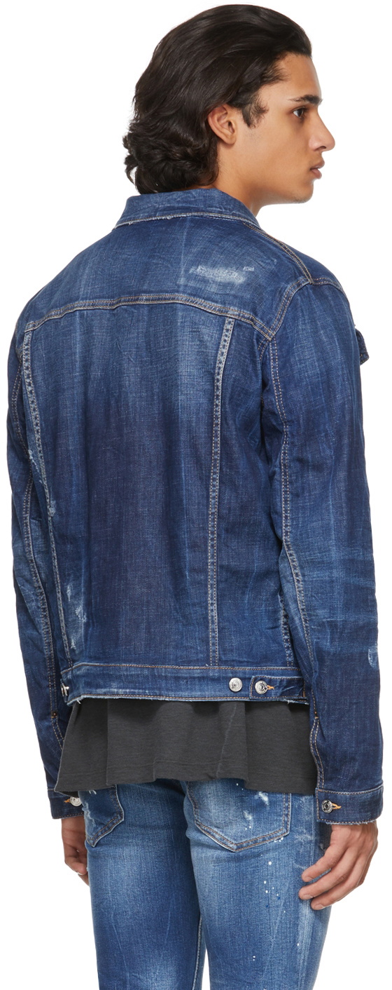 Dsquared2 Blue Denim Dan Jacket Dsquared2