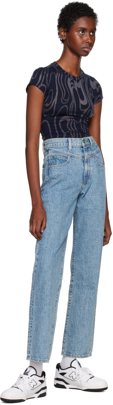 SLVRLAKE Blue London Double Yoke Jeans SLVRLAKE