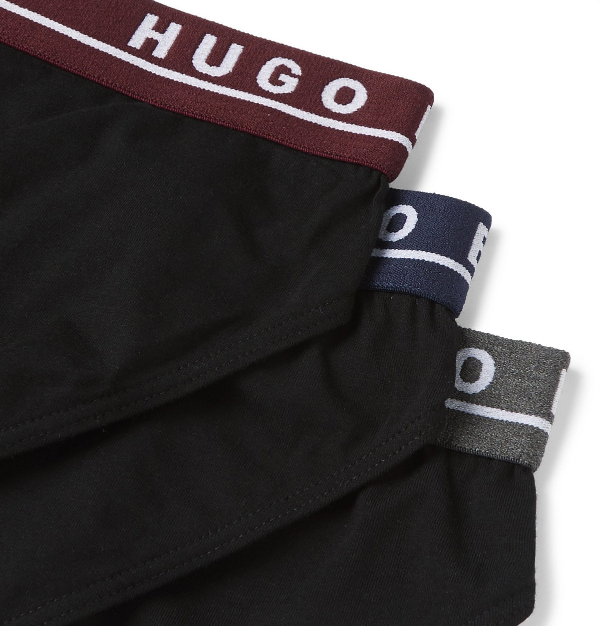 Hugo Boss - Three-Pack Stretch-Cotton Briefs - Black Hugo Boss