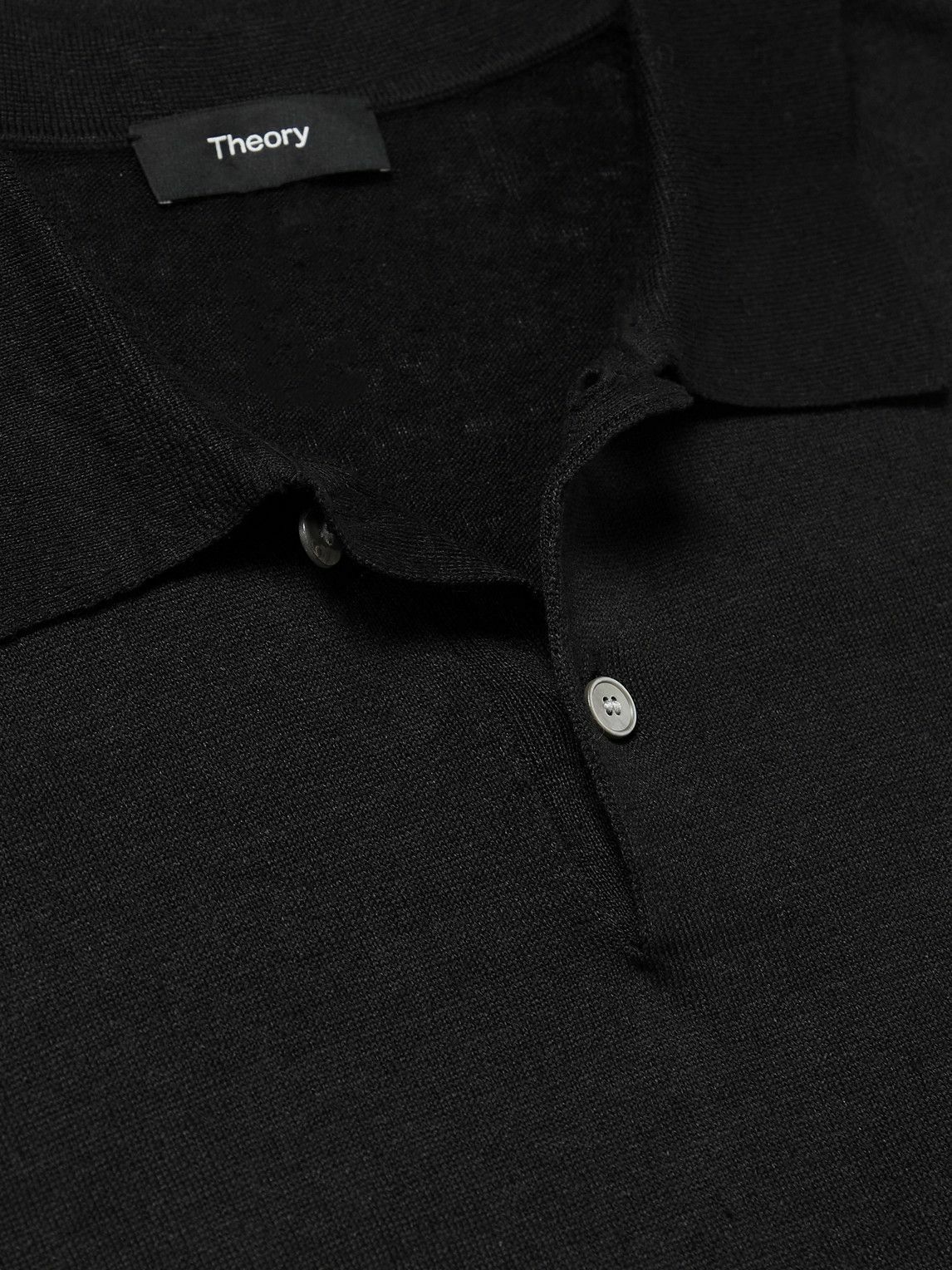 Theory - Goris Linen-Blend Polo Shirt - Black Theory
