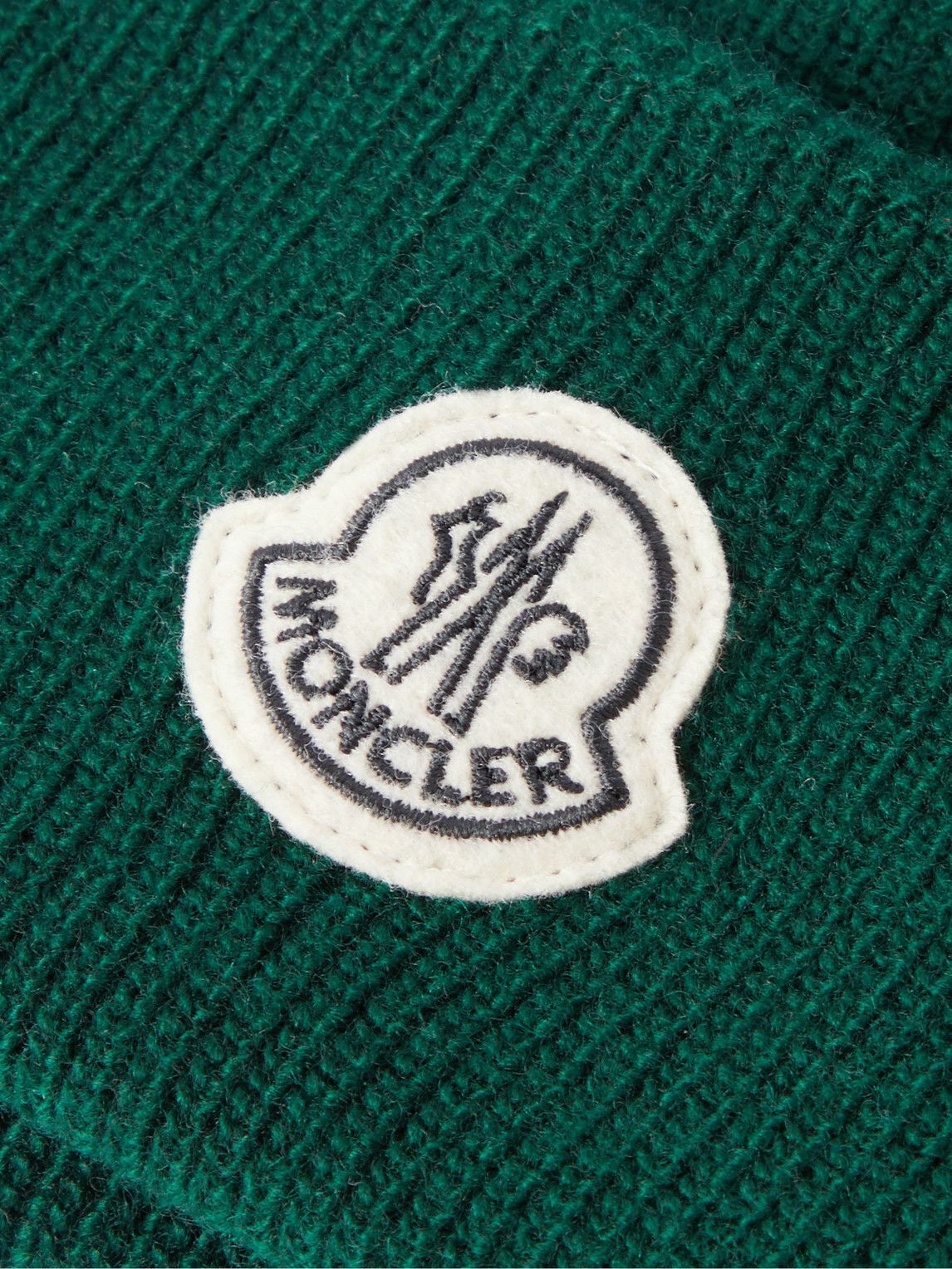 Moncler Genius - Fragment Logo-Appliquéd Ribbed Wool Beanie Moncler Genius